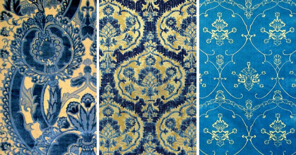 Decorative patterns of the most beautiful Venetian fabrics