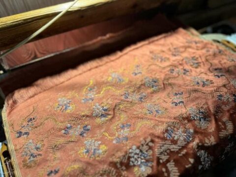 Sua Maestà il tessuto broccato a mano Bevilacqua